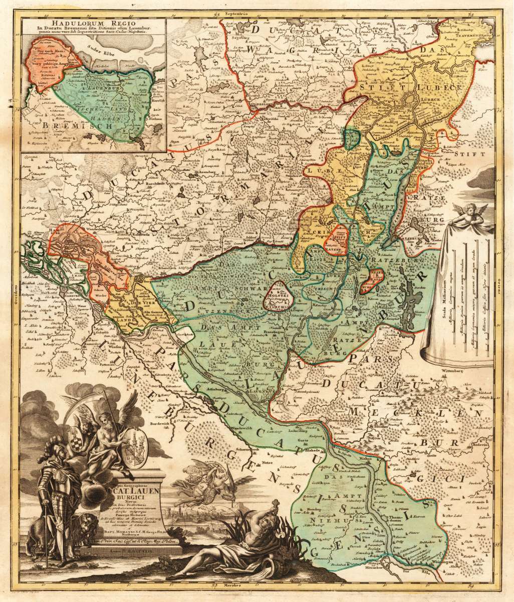 20514 | Homann, Johann Baptist | Typus Geographicus Ducat. Lauenburgici ...