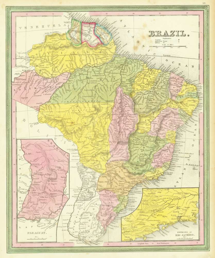 Peru, Amazonas and Brazil | South America | Americas | Antique Maps ...