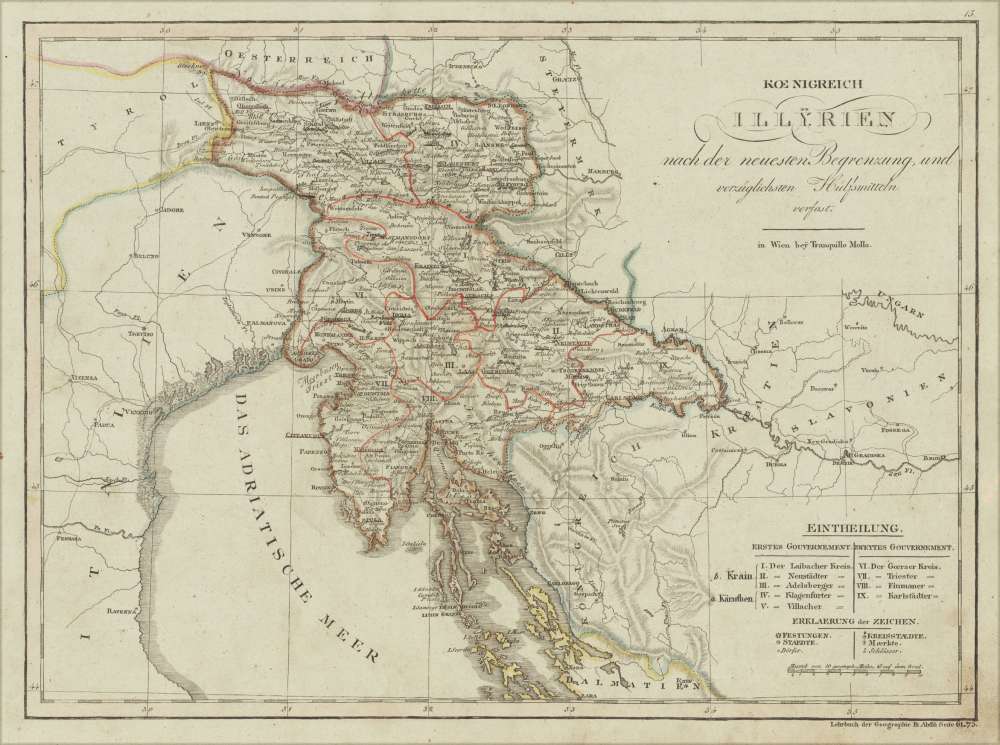 Antique maps of Illyria and Dalmatia historic sea charts - index of old ...