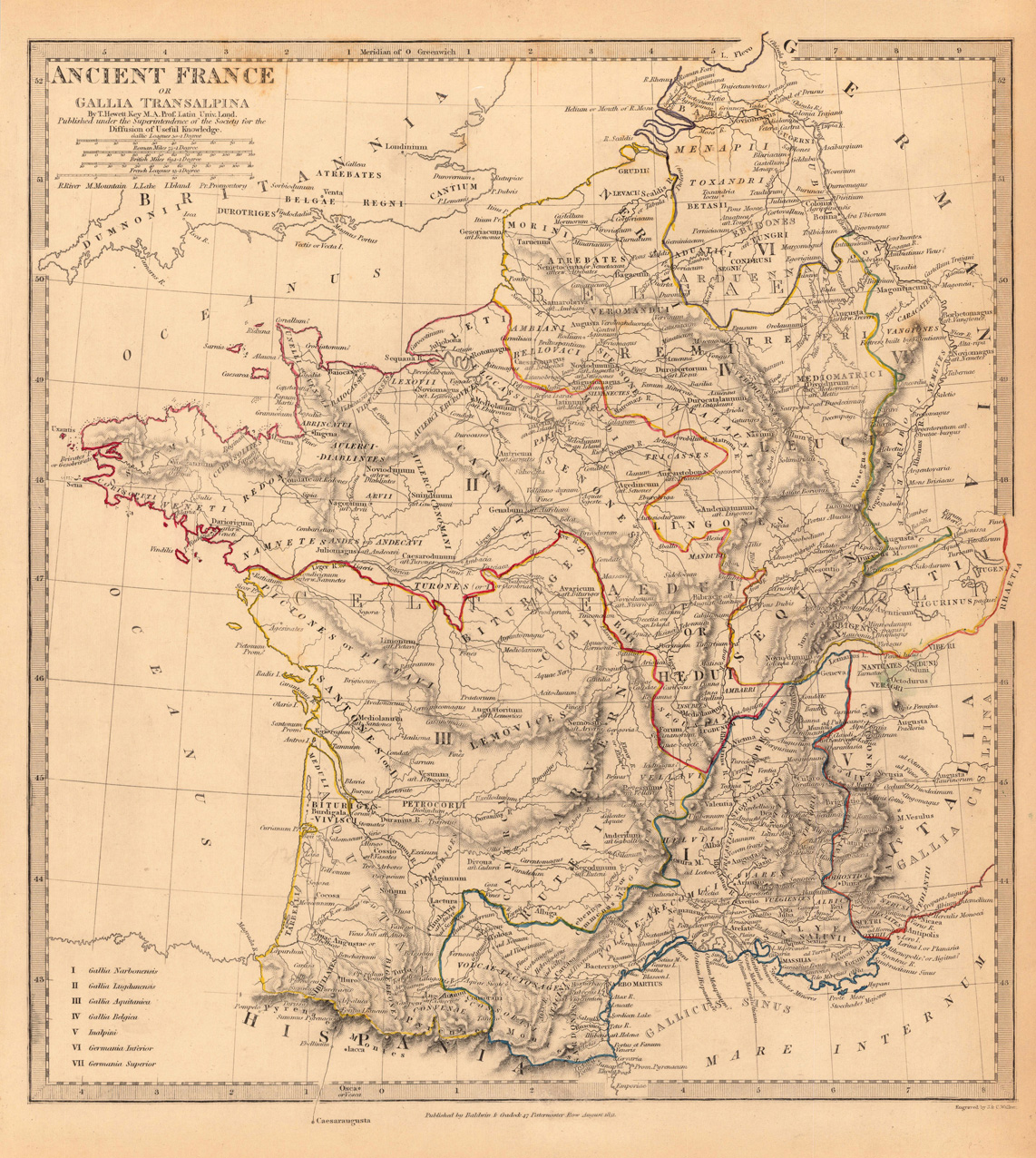 20159 | S. D. U. K. | Ancient France or Gallia Transalpina. By T ...