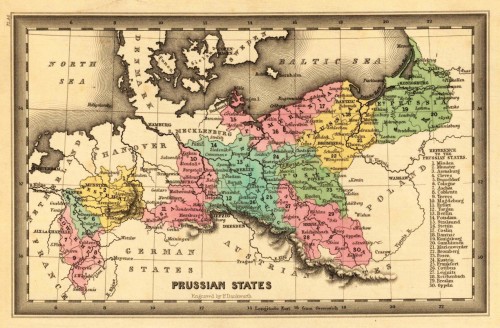 Antique maps of Prussia and Pomerania historic sea charts - index of ...