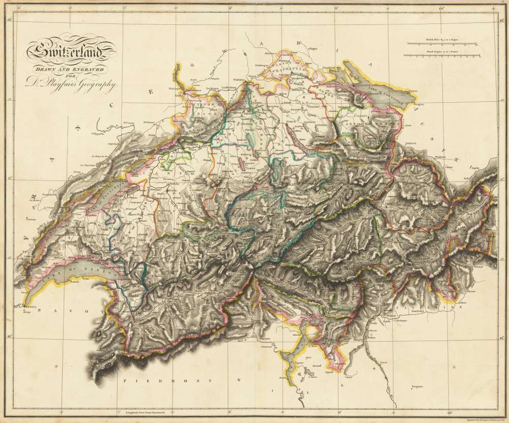 Switzerland | Europe | Antique Maps | Bergbook