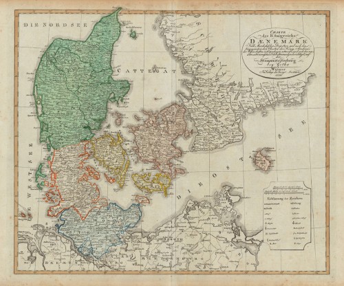 Denmark | Scandinavia | Europe | Antique Maps | Bergbook
