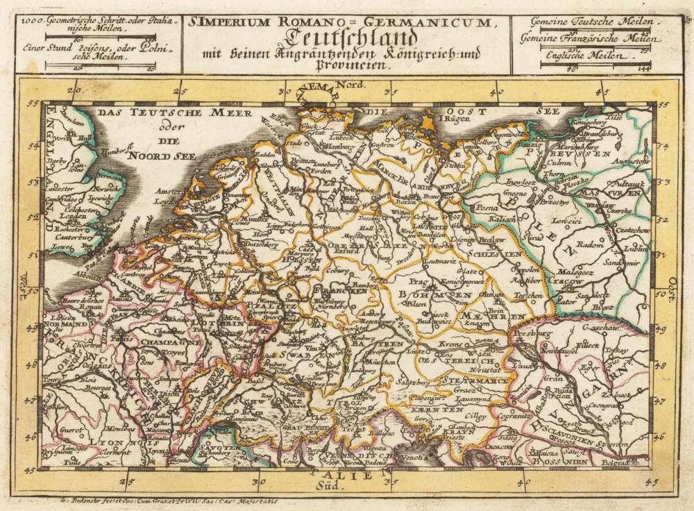 Antique maps of Germany - index of old maps | Bergbook