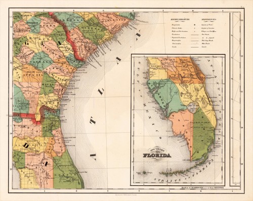 Florida | United States | North America | Americas | Antique Maps ...