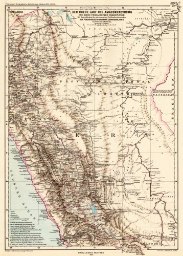 Peru, Amazonas and Brazil | South America | Americas | Antique Maps ...