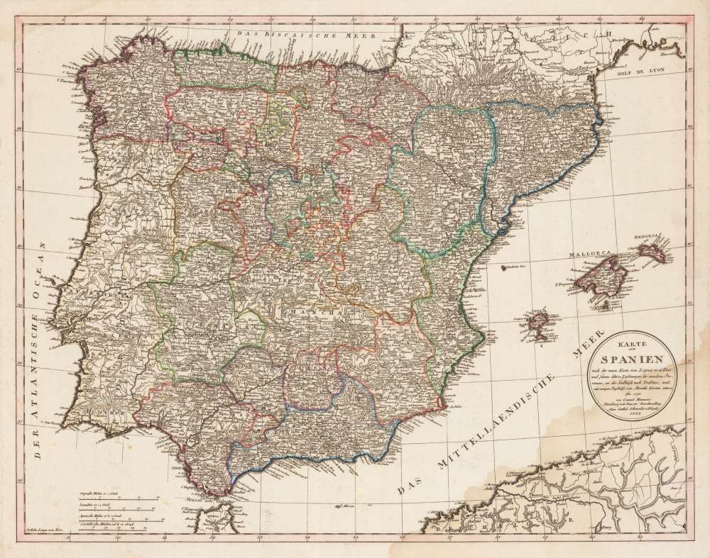 Antique maps of Spain, historic sea charts - index of old maps | Bergbook