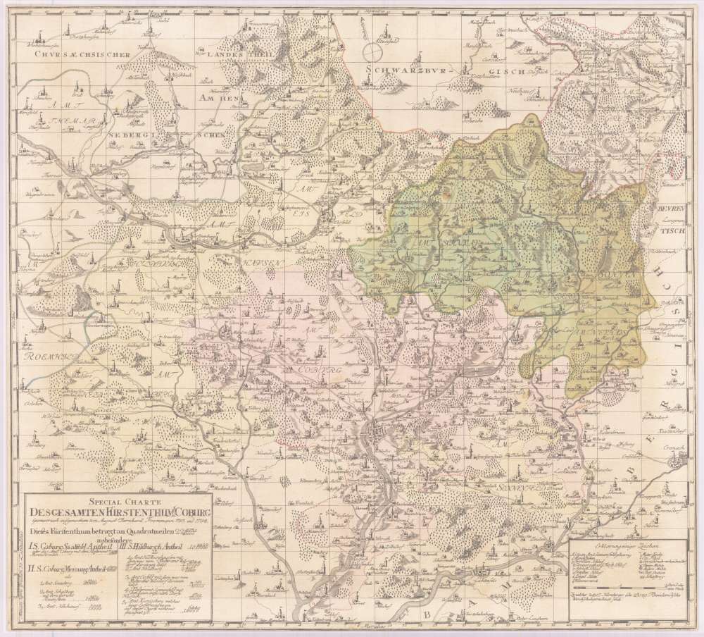 Franconia | Bavaria | Germany | Europe | Antique Maps | Bergbook