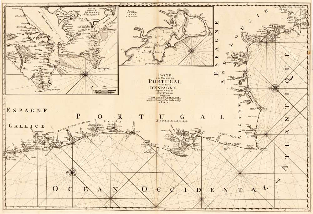 Antique maps of Portugal, historic sea charts - index of old maps ...