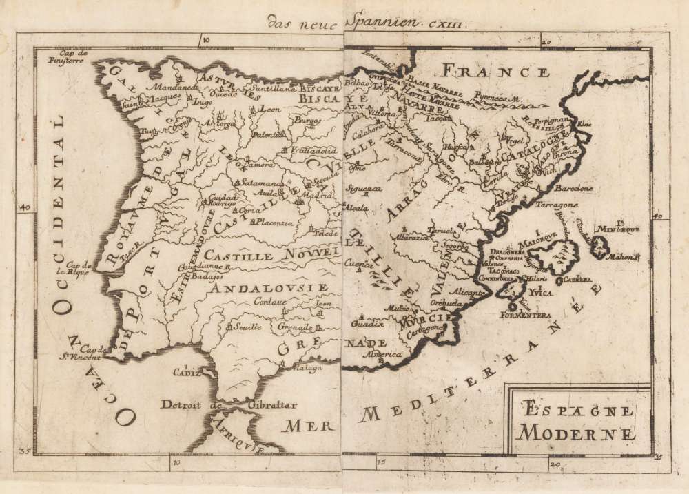 Antique maps of Spain, historic sea charts - index of old maps | Bergbook